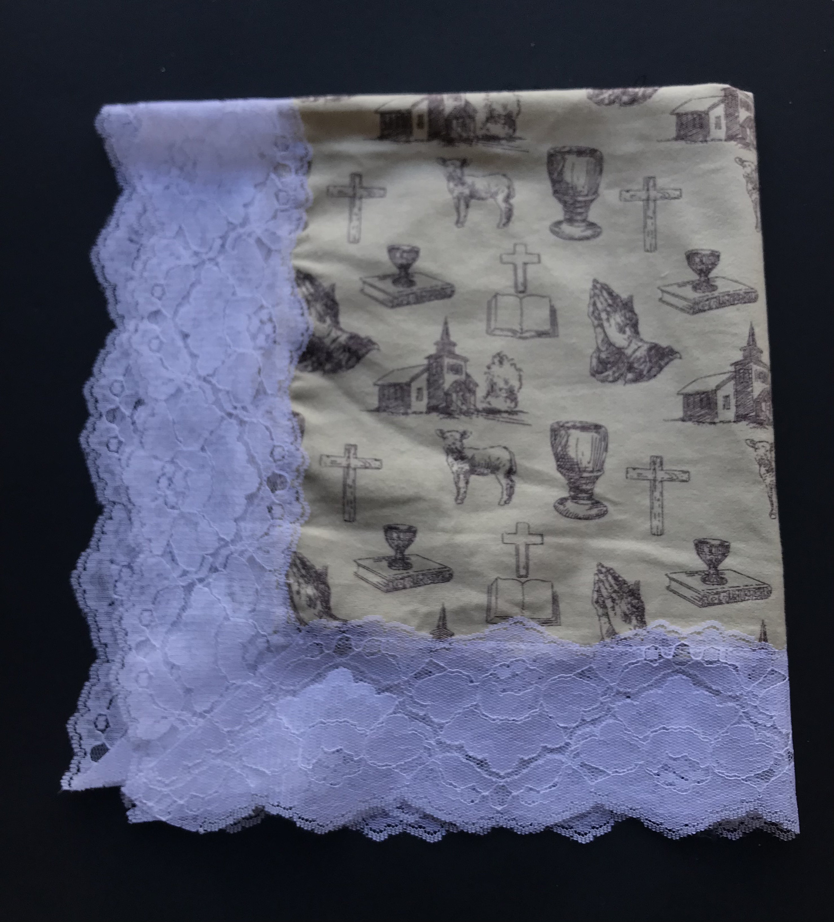 Church Throw - Images of Church, Cross & Praying Hands - Etsy