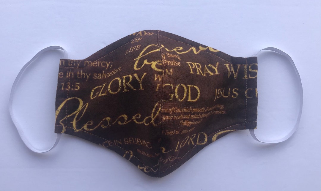 Mask With Spiritual Words- Custom Made - Etsy