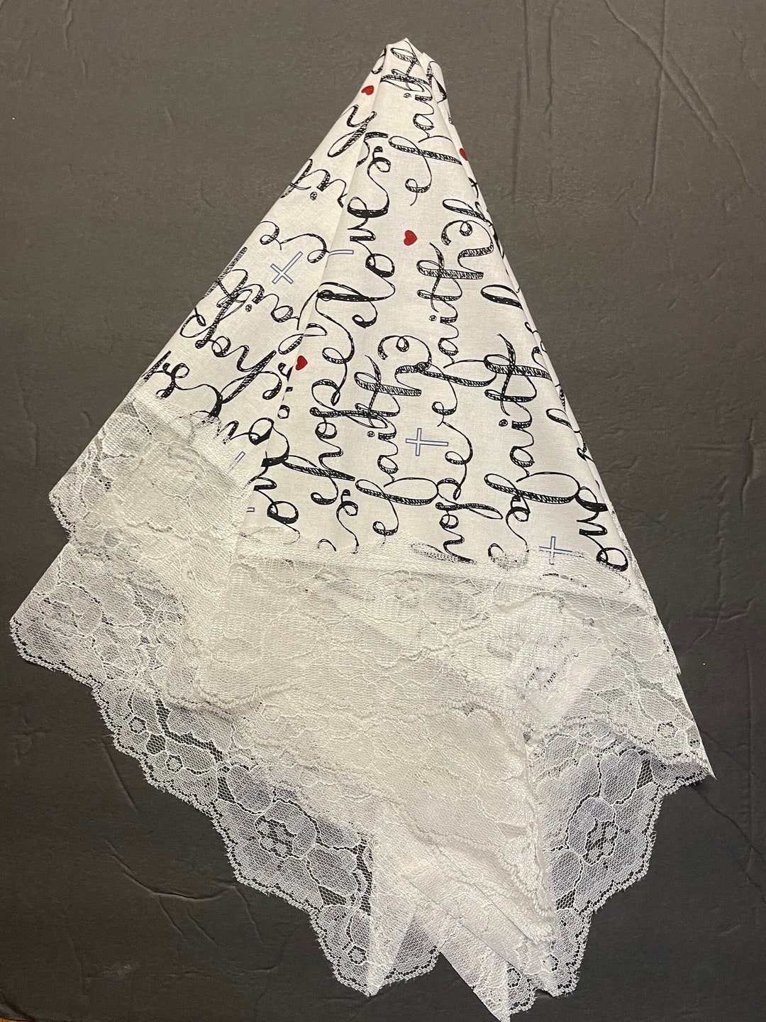 Church Scarf/prayer Cloth - Faith, Hope & Love - Etsy