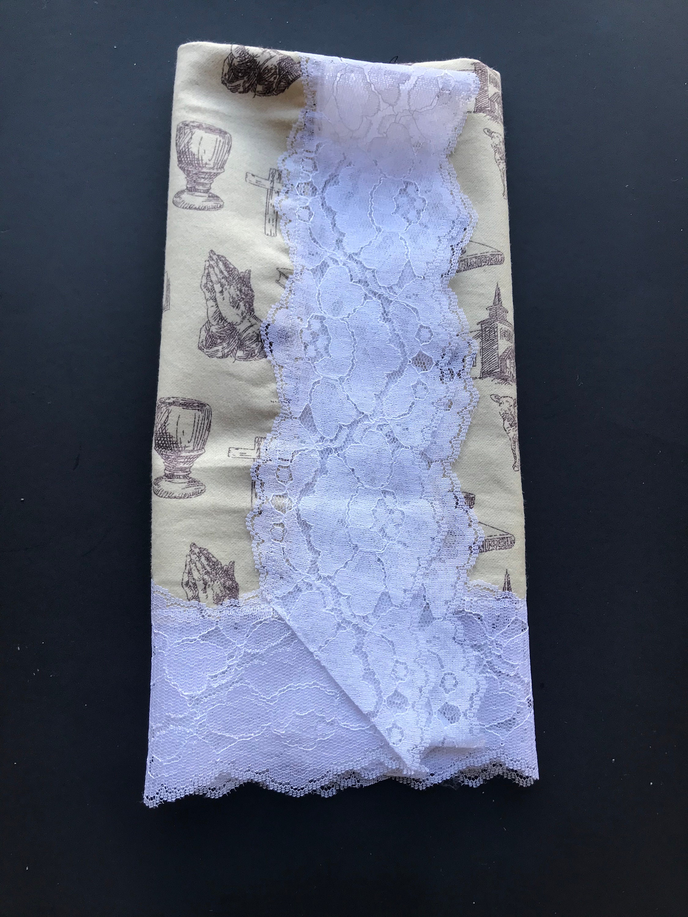 Church Throw - Images of Church, Cross & Praying Hands - Etsy