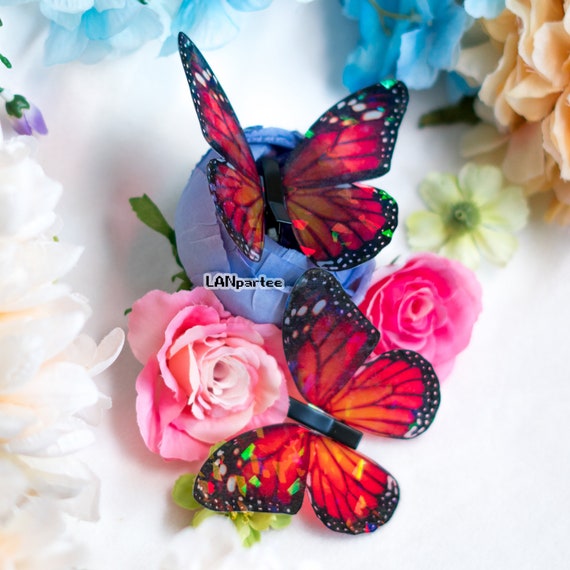 Holographic Translucent Butterfly Wings Clip - Etsy