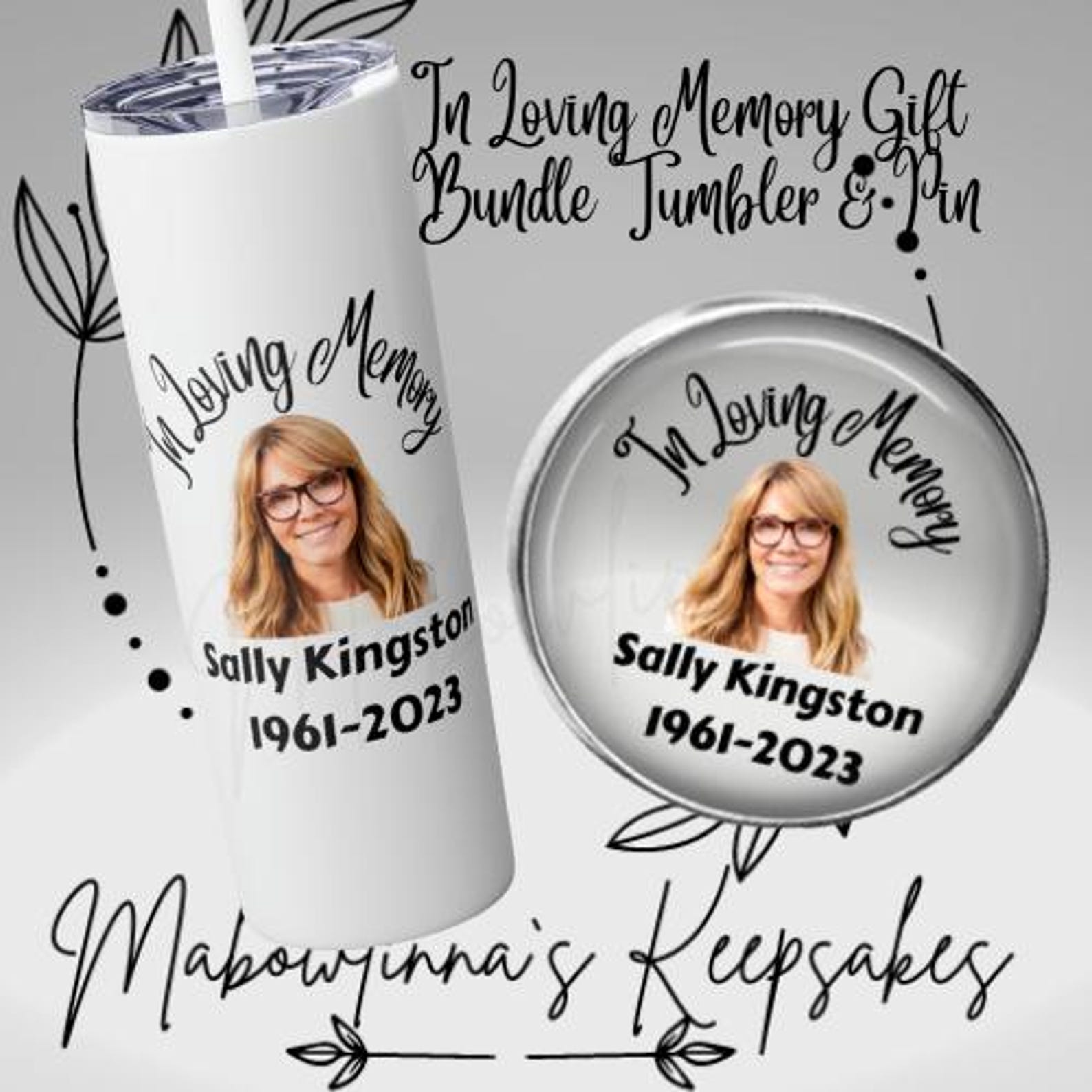 Memorial Mountain Bookmark - in Loving Memory Funeral & Celebration of ...