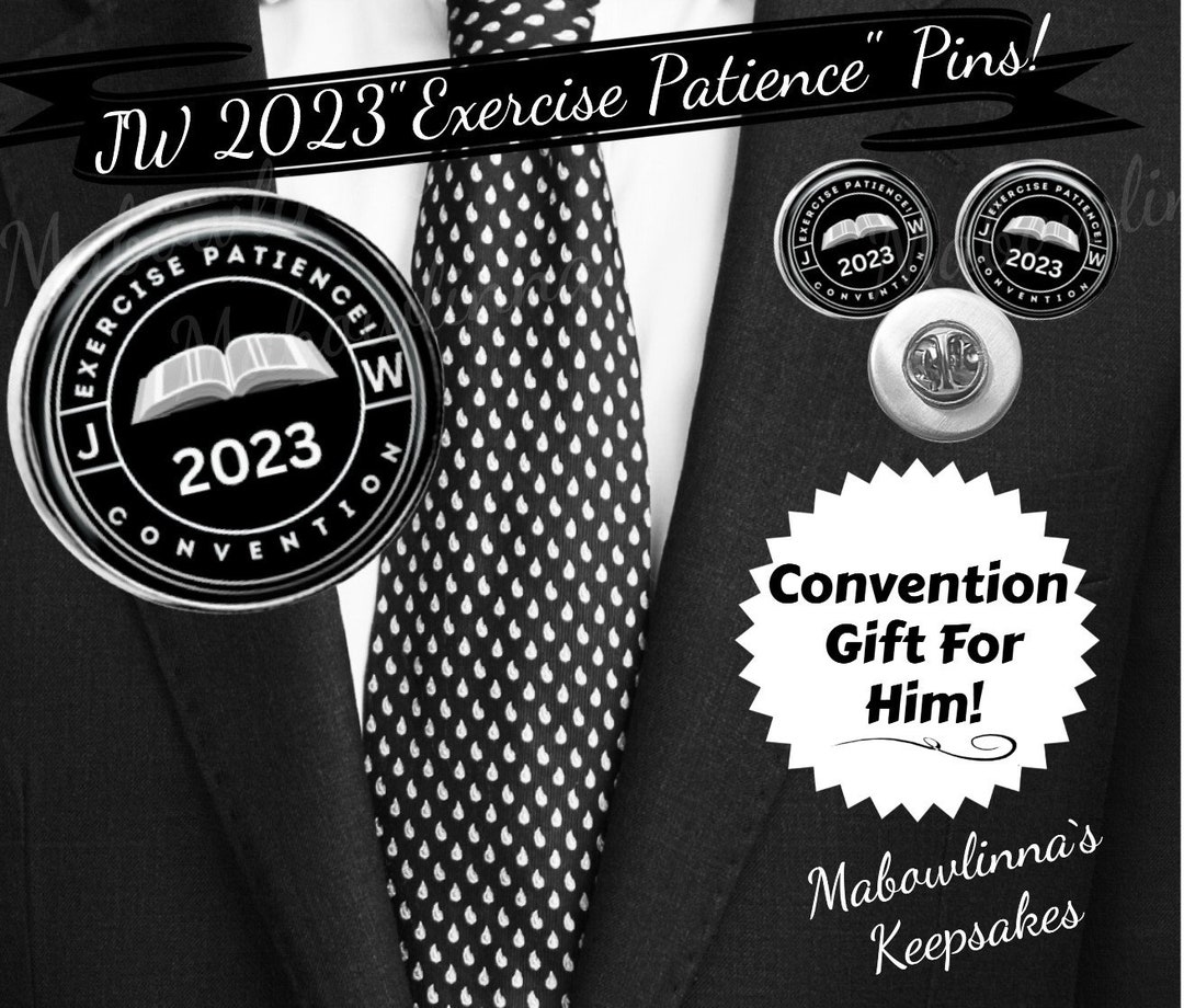 JW 2023 exercise Patience Convention Pins, Tie Tack, Lapel Pin ...