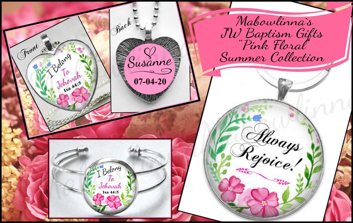 JW Baptism Gift always Rejoice pink - Etsy
