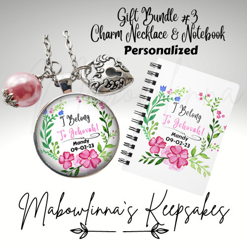 JW Personalized Baptism Gifts "i Belong to Jehovah" Gift Bundle Packs ...