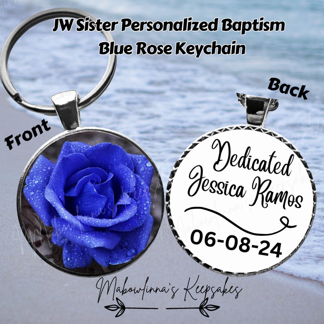 JW Sister Personalized Baptism Gift With Name and Baptism Date "blue ...