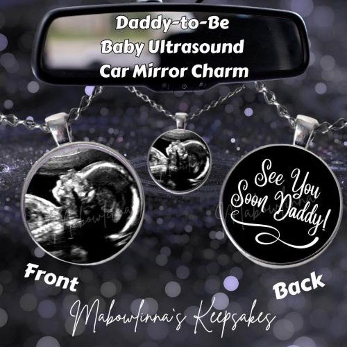Personalized Baby Sonogram Keychain for Dad - “can’t Wait to Meet You ...