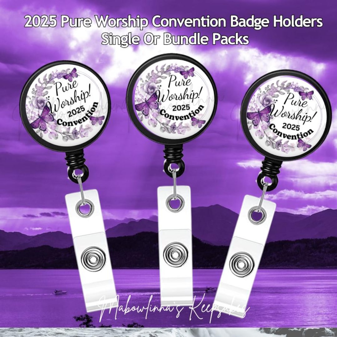 CLEARANCE! JW 2025 Convention Badge Holder "pure Worship" Convention ...