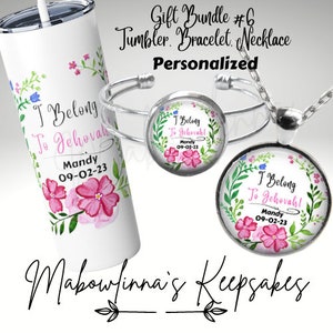 JW Personalized Baptism Gifts "i Belong to Jehovah" Gift Bundle Packs ...