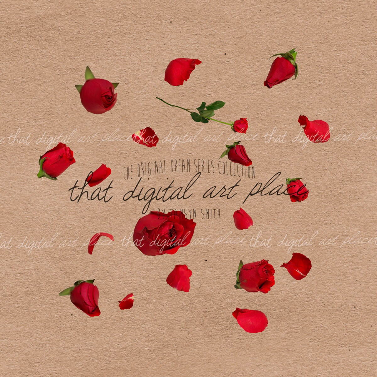 Bright Red Rose Pngs / Rose Overlay / Digital Roses - Etsy