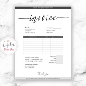 Photography Form Template Set | Photography Marketing Bundle ...