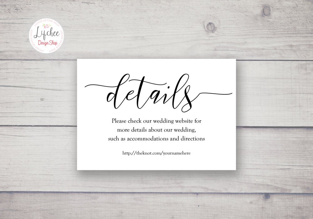 Printable Wedding Invitation Template Set Script Lettering - Etsy