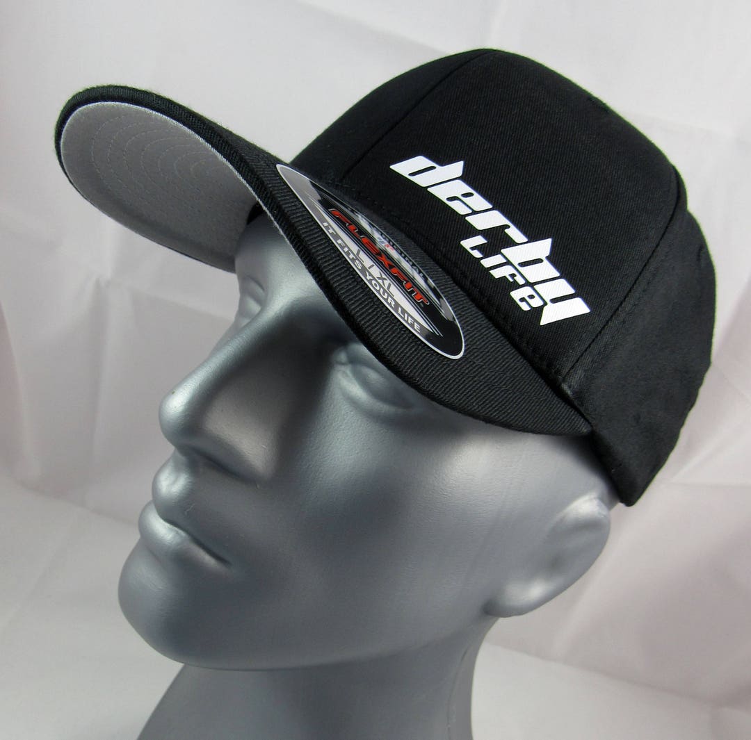 Derby Life Flex-fit Custom Fitted Hat, Demolition Derby Cap, Racing ...