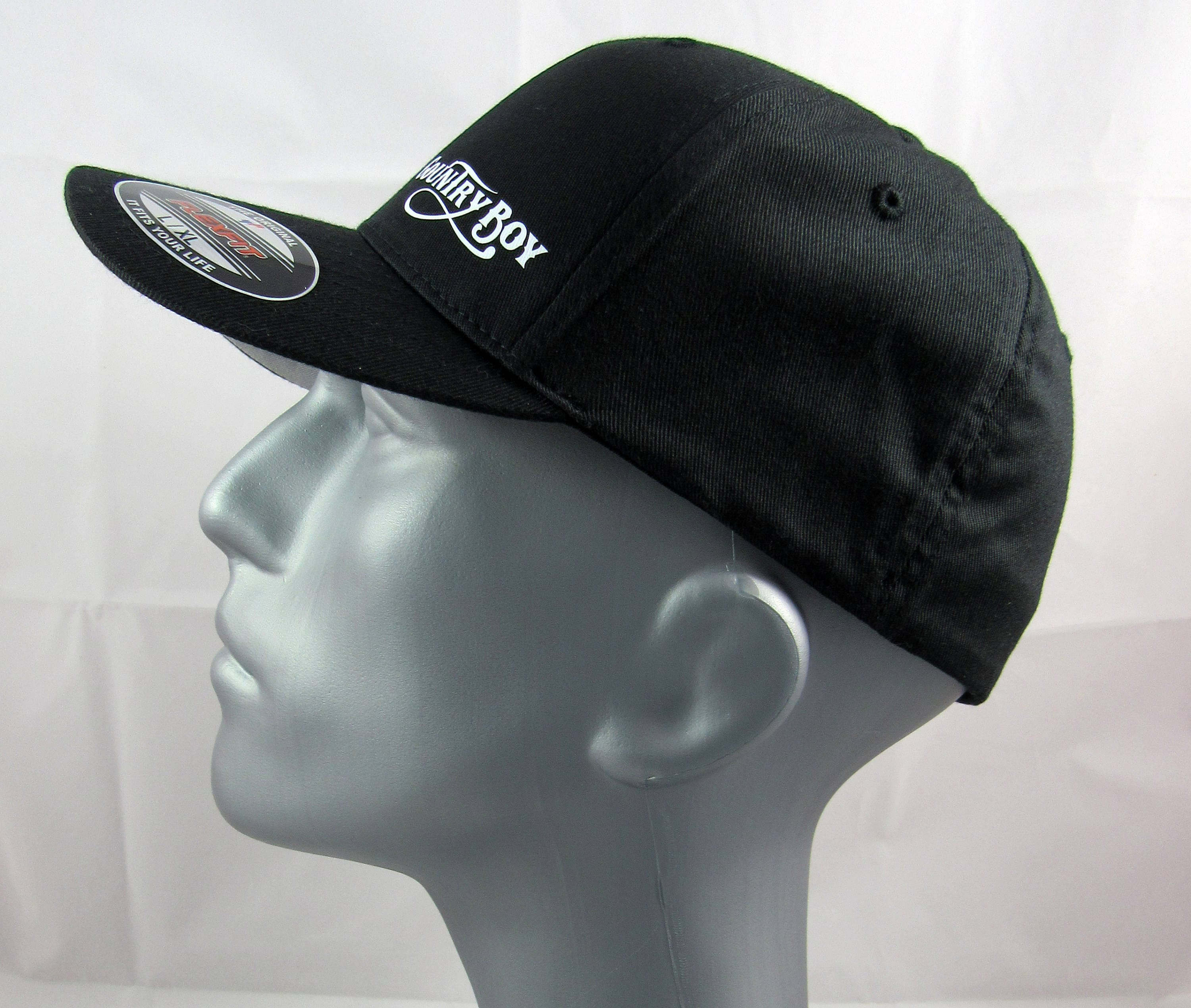 Country Boy Flex-fit Custom Fitted Hat, Redneck Cap, Red Neck Flexfit ...