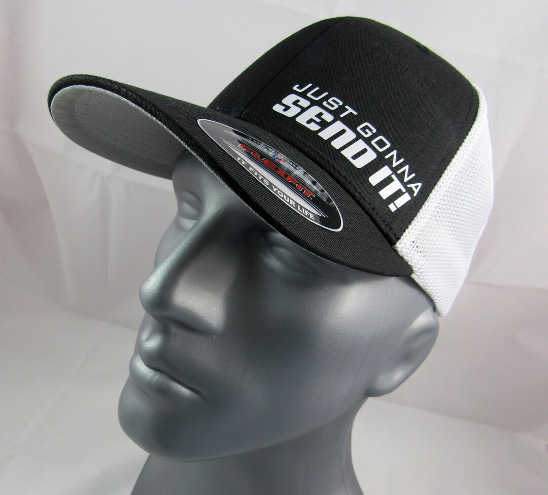 Just Gonna Send It Custom Flex-fit Fitted Trucker Hat, Send It Cap ...