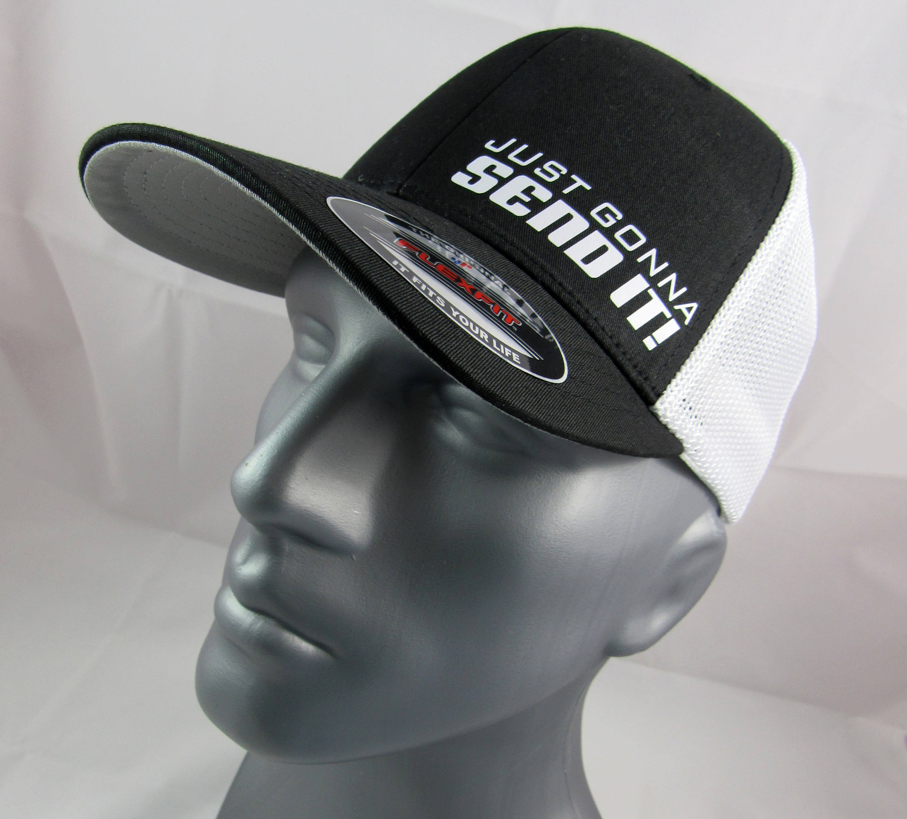 Just Gonna Send It Custom Flex-fit Fitted Trucker Hat, Send It Cap ...