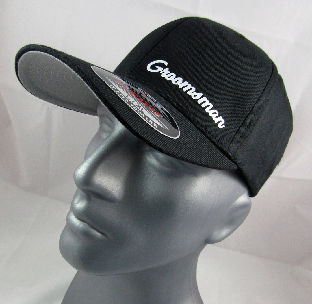 Groomsman Flex-fit Custom Fitted Hat, Wedding Cap, Bachelor Party Hats ...