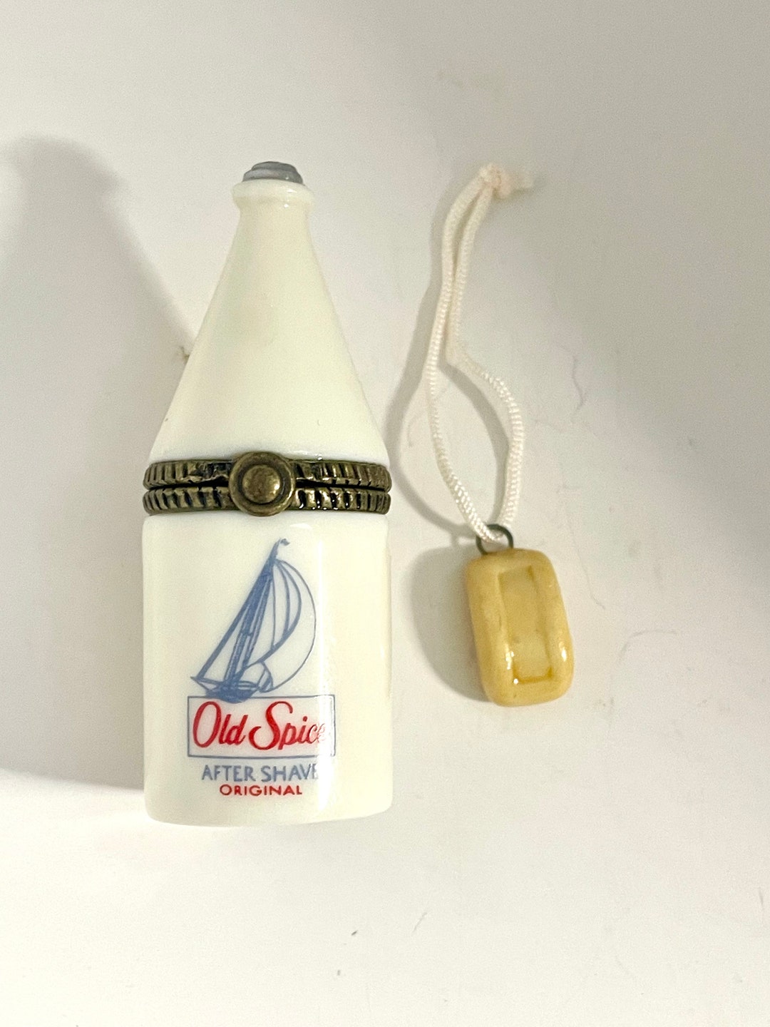 PHB Old Spice After Shave W/soap-on-a-rope Trinket Midwest of - Etsy