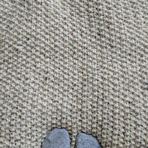 Beginner Seed Stitch Throw Blanket Knitting Pattern (PDF Download) - Etsy