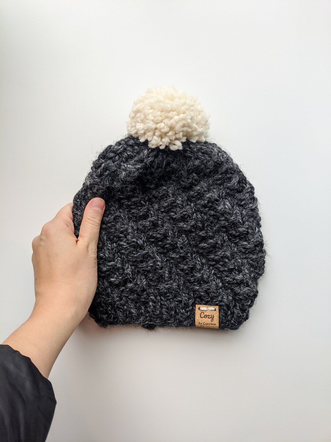 Chunky Knit Swirl Beanie Pattern: Beginner Knitting (PDF Download) - Etsy
