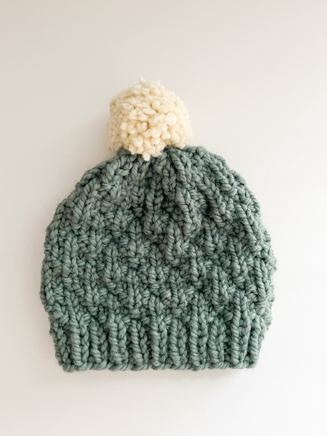 Diamond Ridge Beanie Knitting Pattern: Chunky Bulky Hat (PDF Download ...