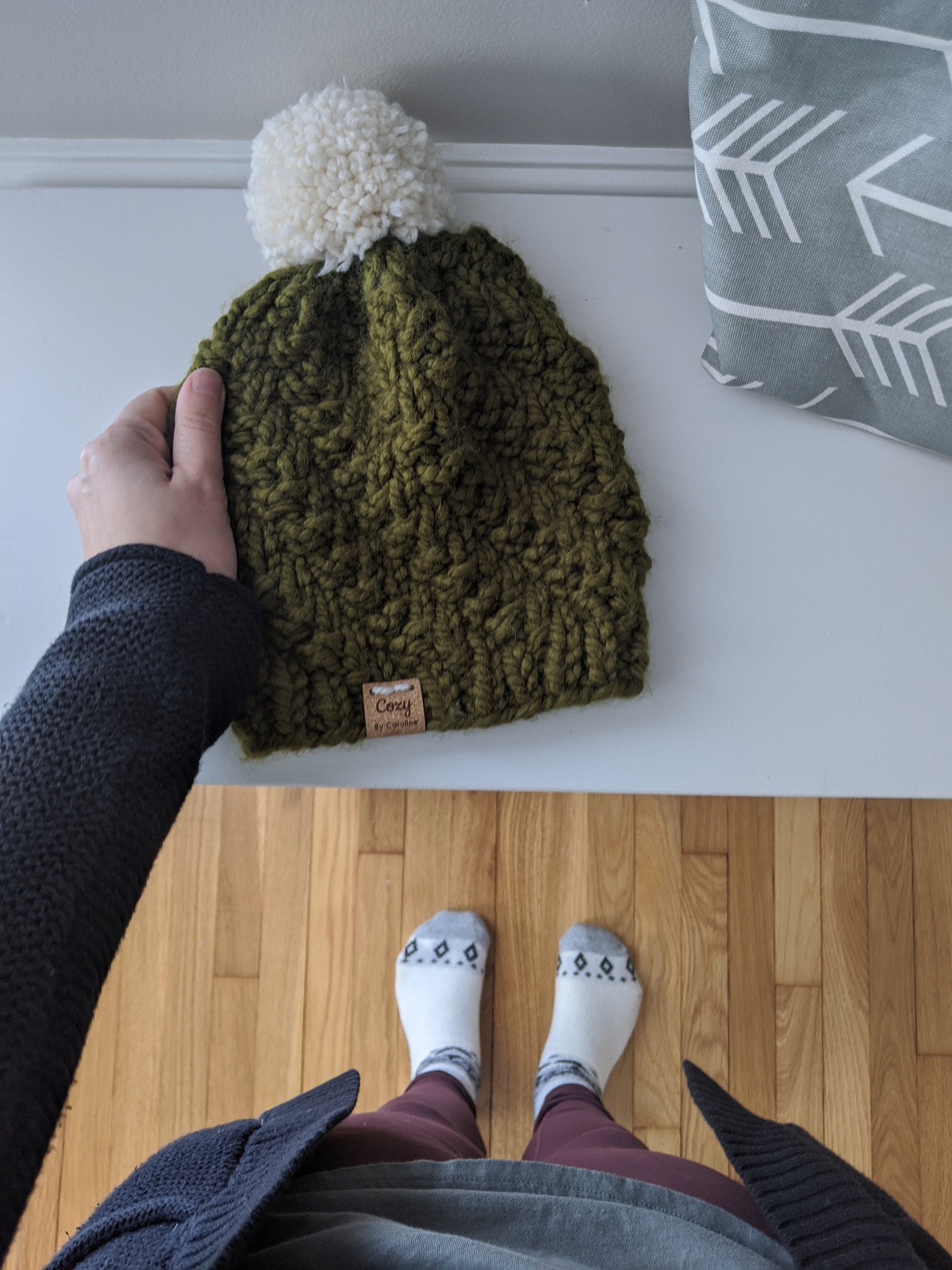 Chunky Knit Swirl Beanie Pattern: Beginner Knitting (PDF Download) - Etsy