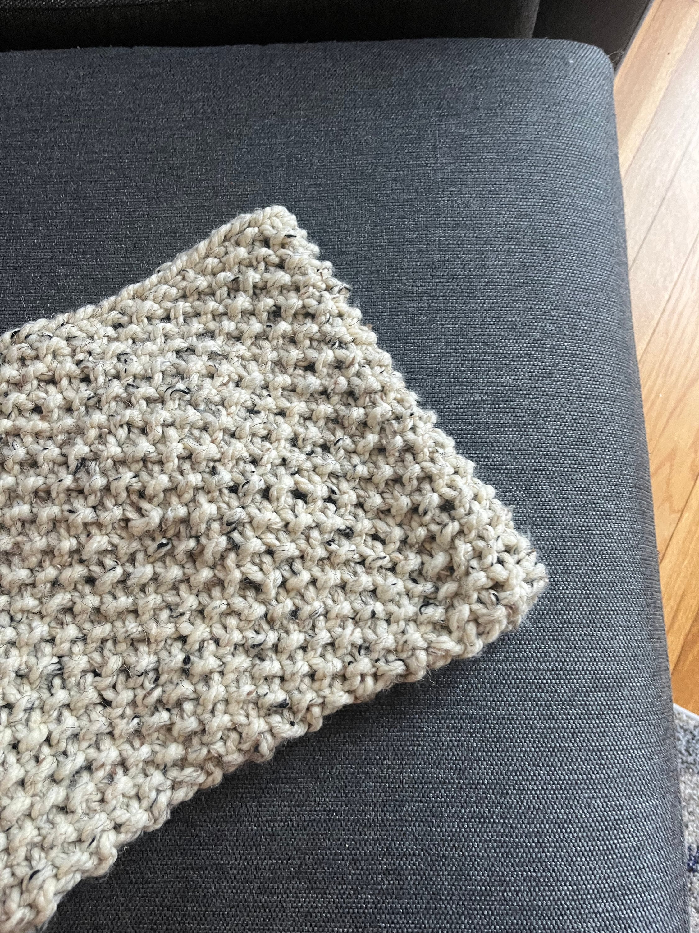 Chunky Seed Stitch Cowl Knitting Pattern: Knit in the Round (PDF ...