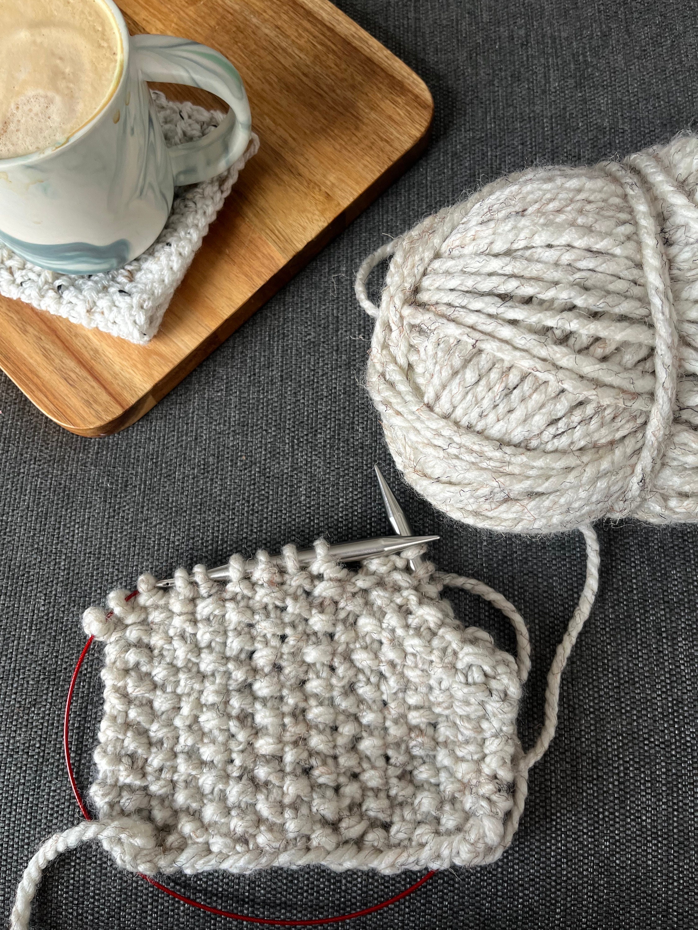 Seed Stitch Scarf Knitting Pattern: Easy Beginner Knit (PDF Pattern ...