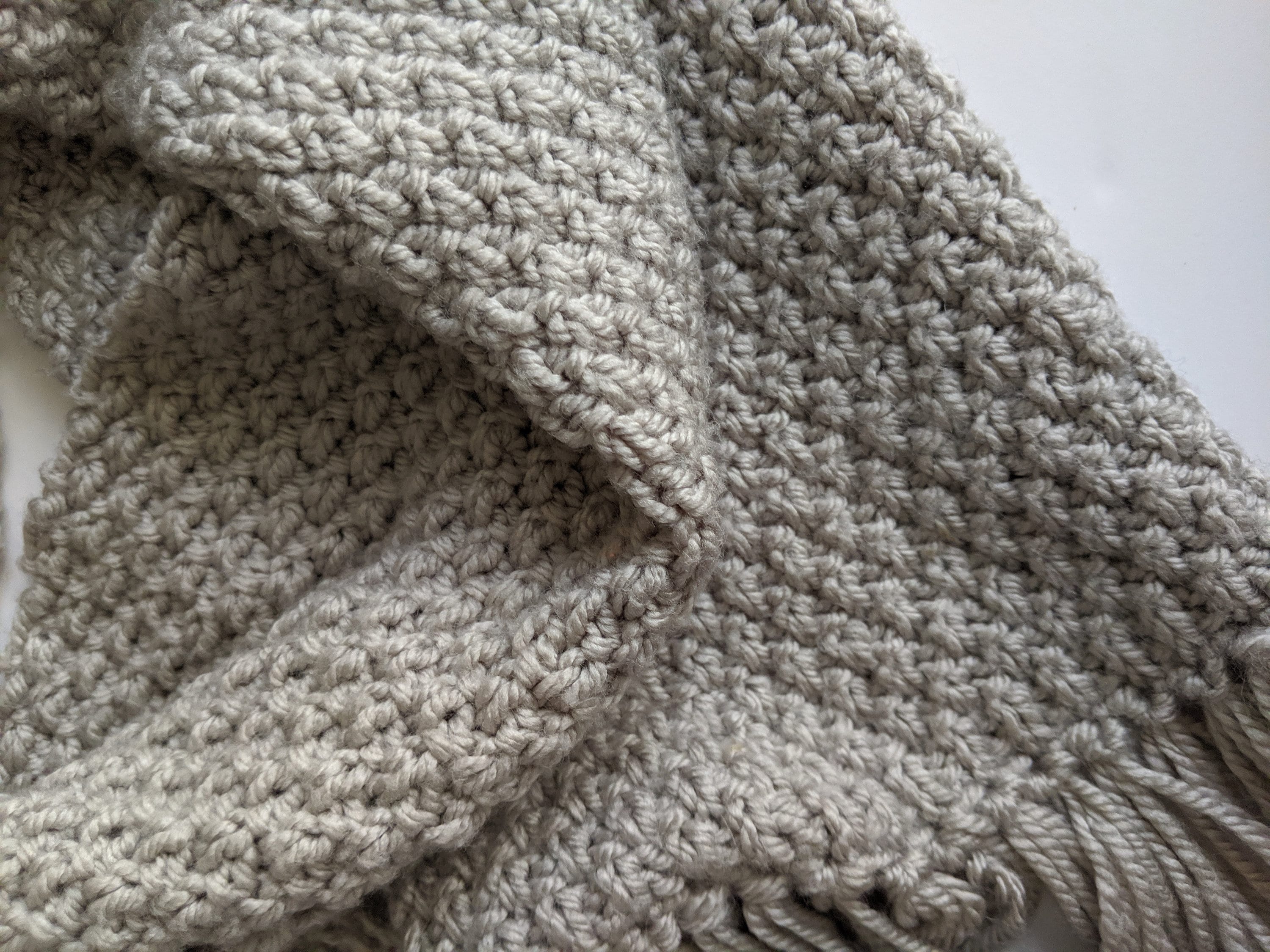 Classic Seed Stitch Knit Scarf Pattern - Beginner Friendly Digital ...