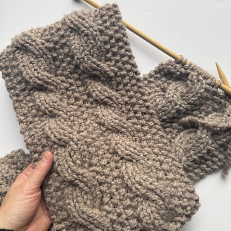 Infinity Cable Scarves - Etsy