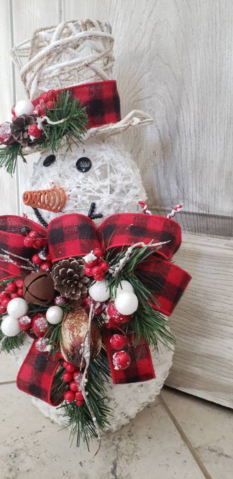 Rustic Snowman Lighted Snowman Farmhouse Decor Christmas - Etsy