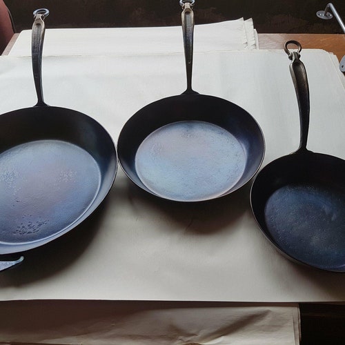 9 In. Deep Skillet Hand Forged - Etsy