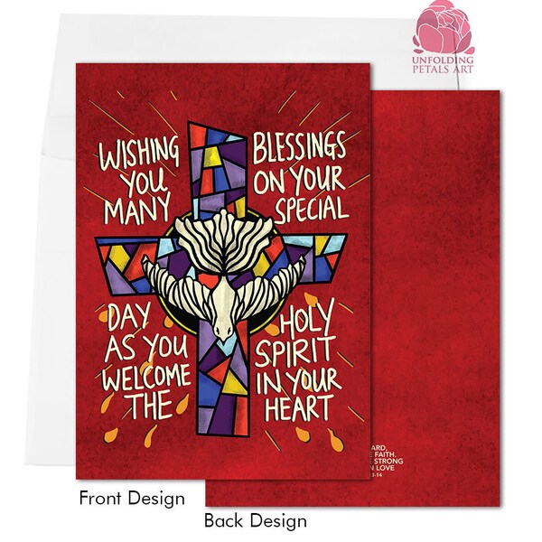 Catholic Pentecost Cards - Etsy