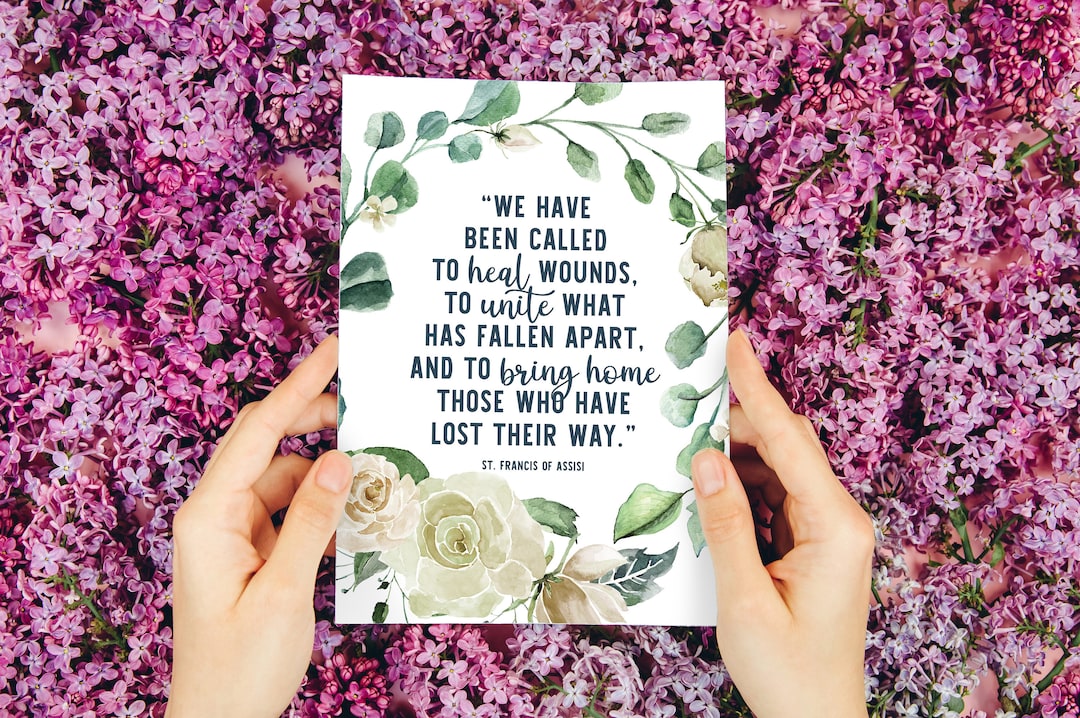 PRINTABLE St. Francis of Assisi / Catholic Wall Art / Catholic Saint ...