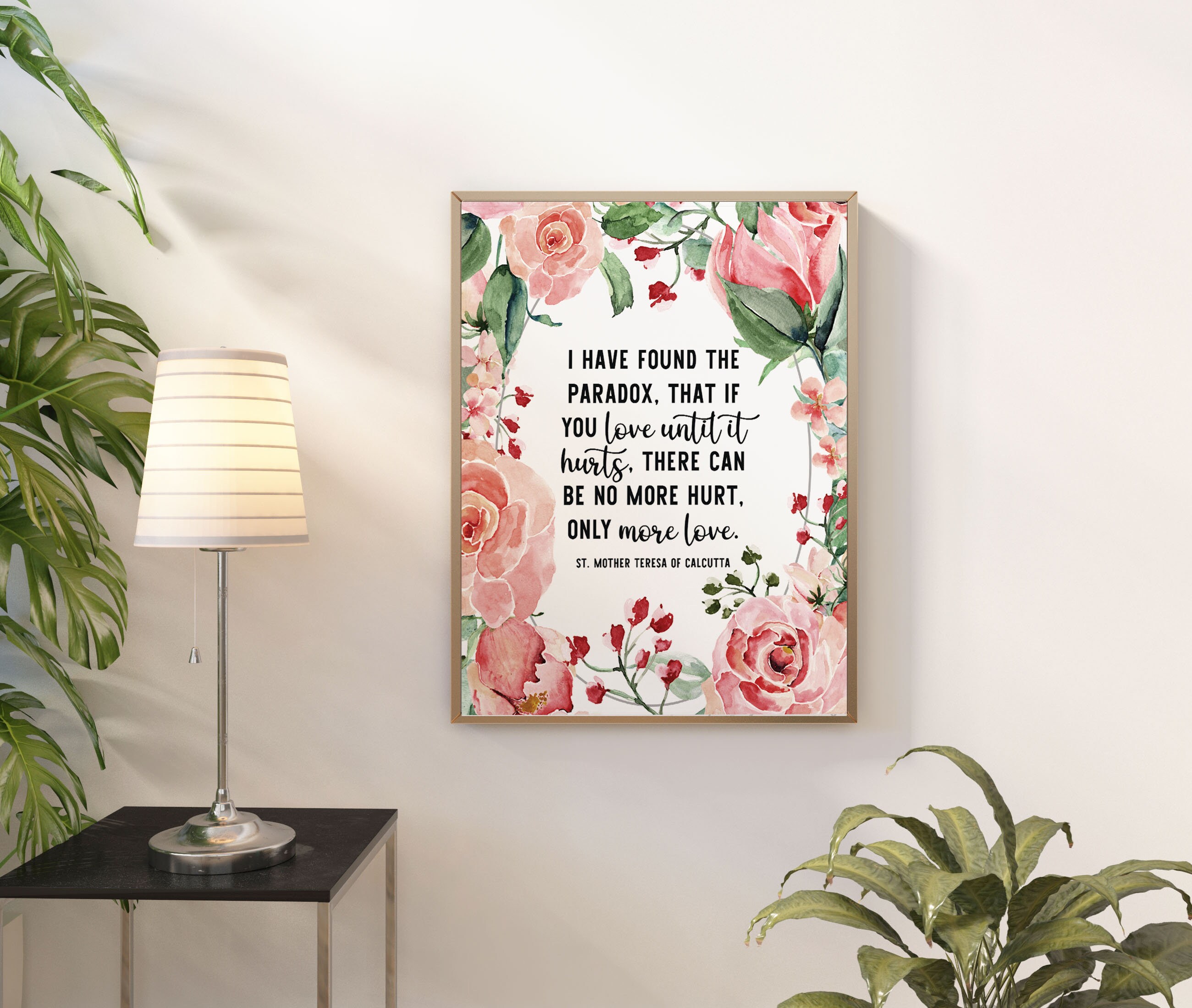 PRINTABLE St Mother Teresa of Calcutta / Catholic Wall Art / Catholic ...