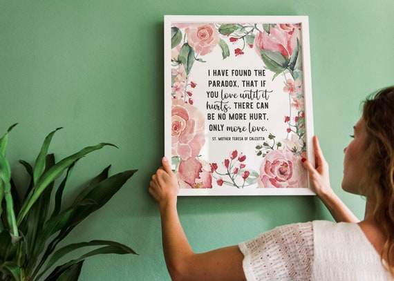 PRINTABLE St Mother Teresa of Calcutta / Catholic Wall Art / - Etsy