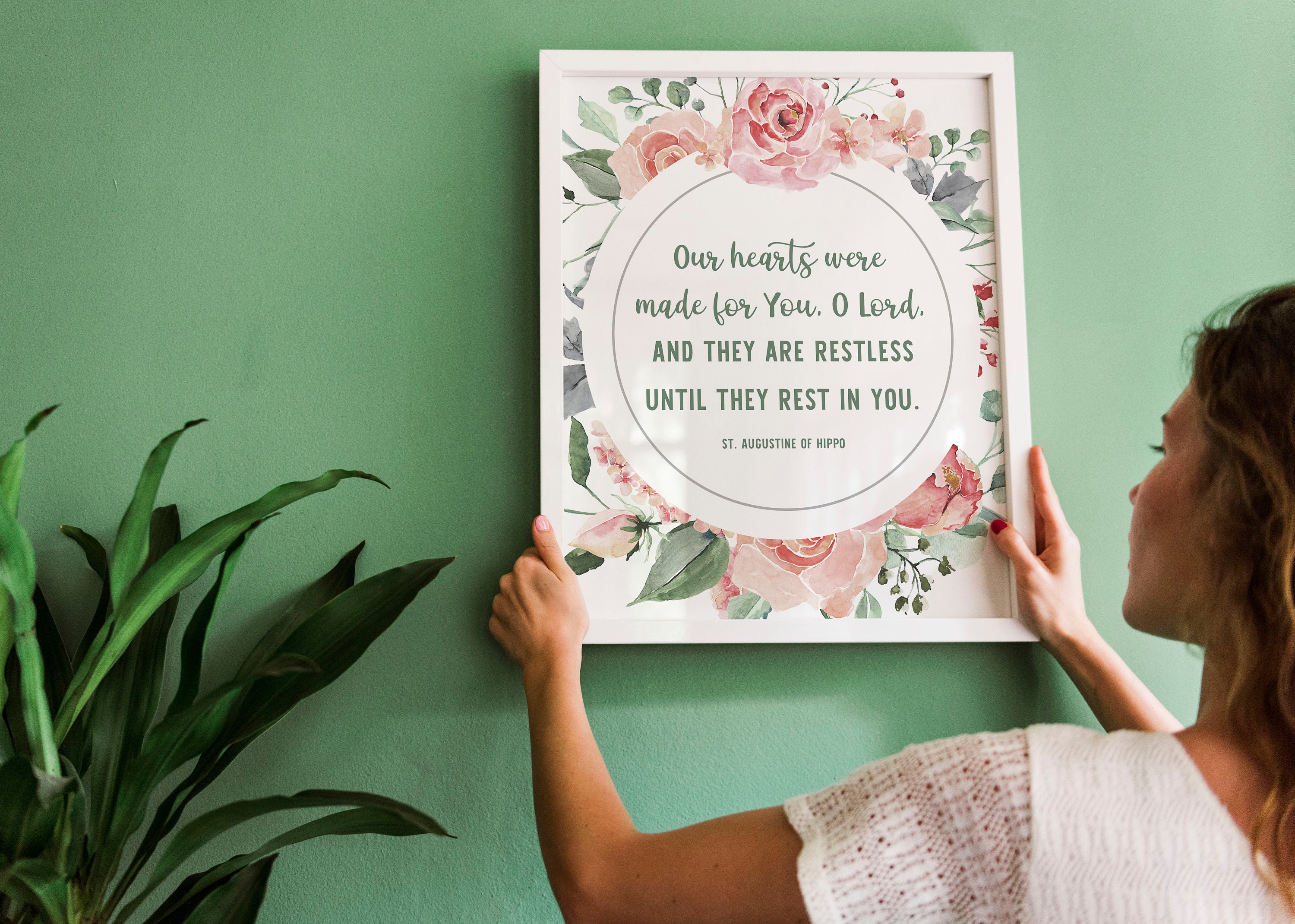 PRINTABLE St Augustine of Hippo / Catholic Wall Art / Catholic Saint ...