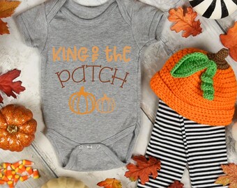 King of the Patch Pumpkin SVG Halloween Baby Designs - Etsy
