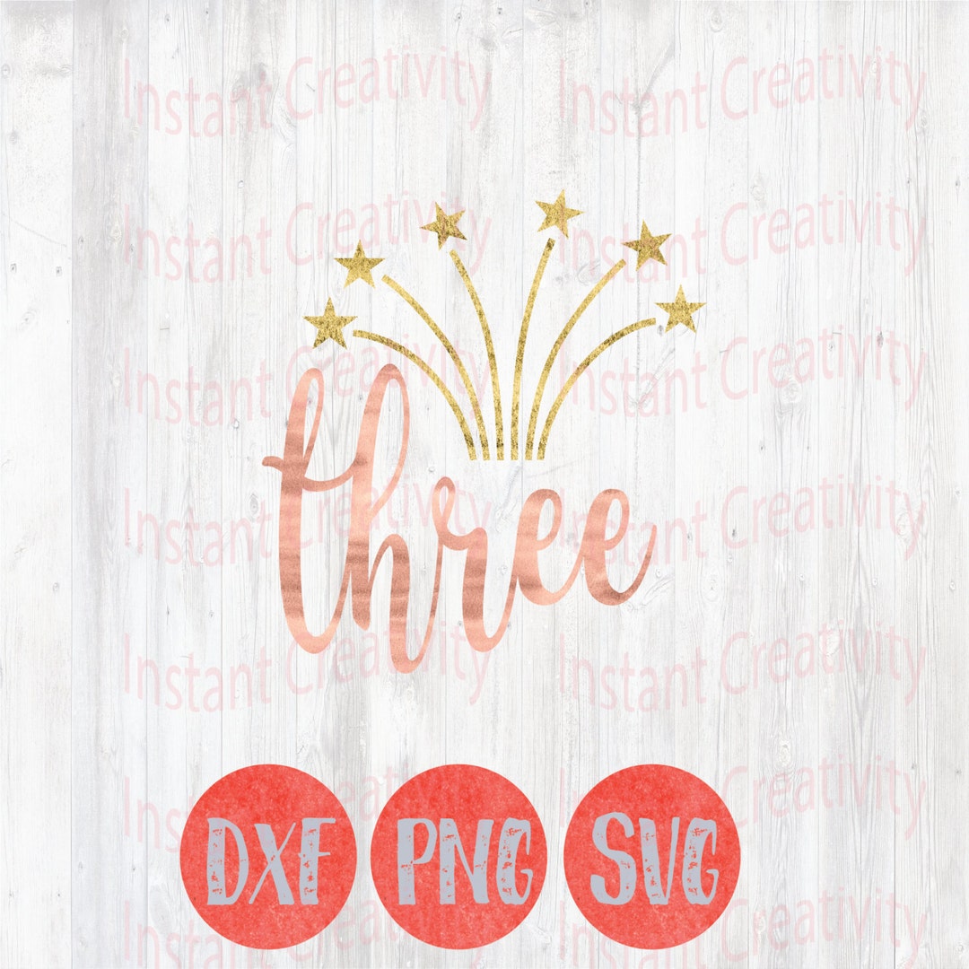 Birthday Svg, Birthday Number Svg, Third Birthday Svg, Three Birthday ...