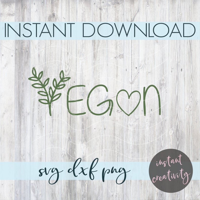 Vegan SVG Vegetarian Design Files Plant Based Veganism - Etsy