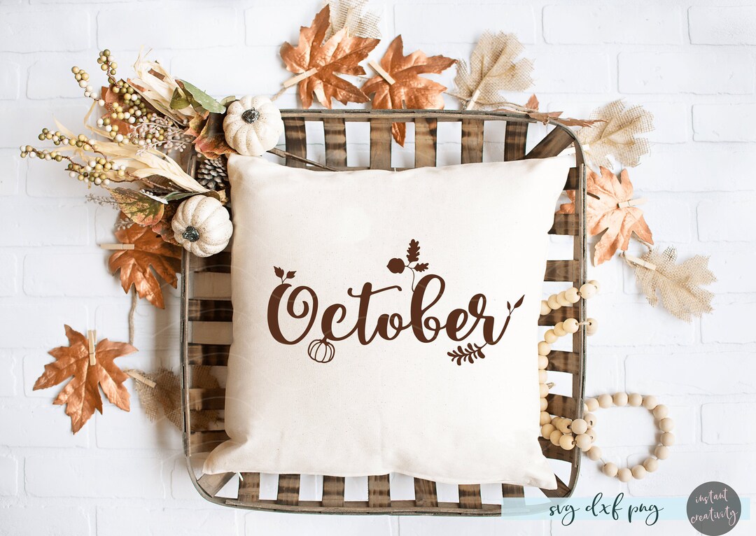 October Svg Fall Svg Fall Yall Svg Thanksgiving Svg - Etsy