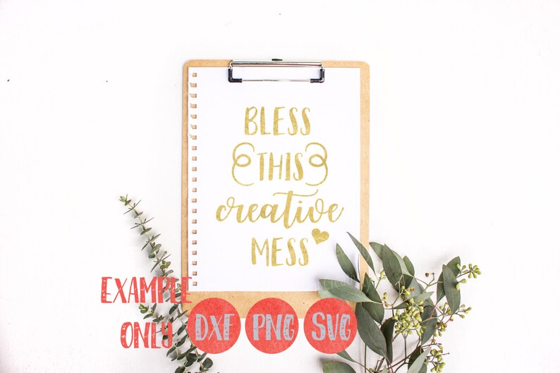 Bless This Mess Svg Bless This Creative Mess Creativity Svg - Etsy
