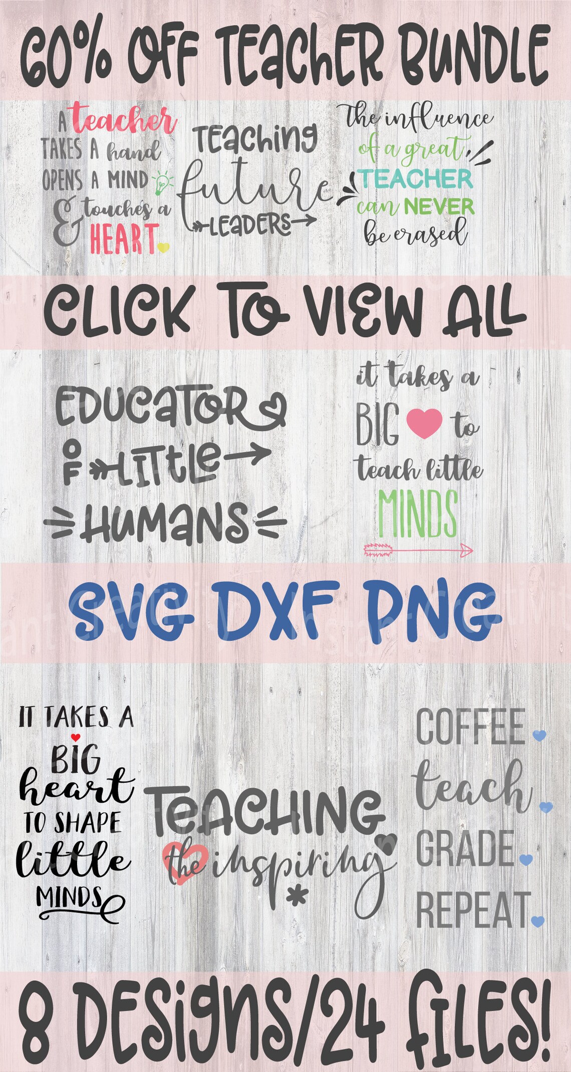 Teacher Svg Teaching Bundle Svg Educator Future Leaders | Etsy