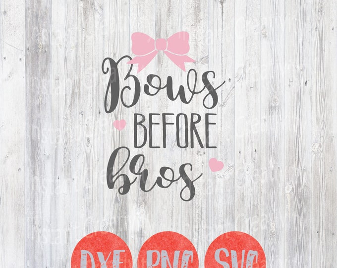 Bows Before Bros Svg, Baby Svg, Baby Girl, Children Svg, Onesie Design ...