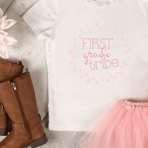 First Grade Tribe SVG, Kids, School Quotes, First Day Photos, Cutting ...