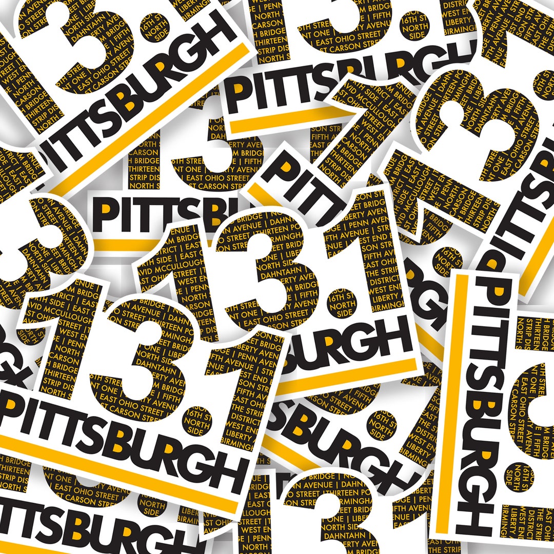 Pittsburgh Half Marathon Sticker, Half Marathon, Holographic, Steel ...