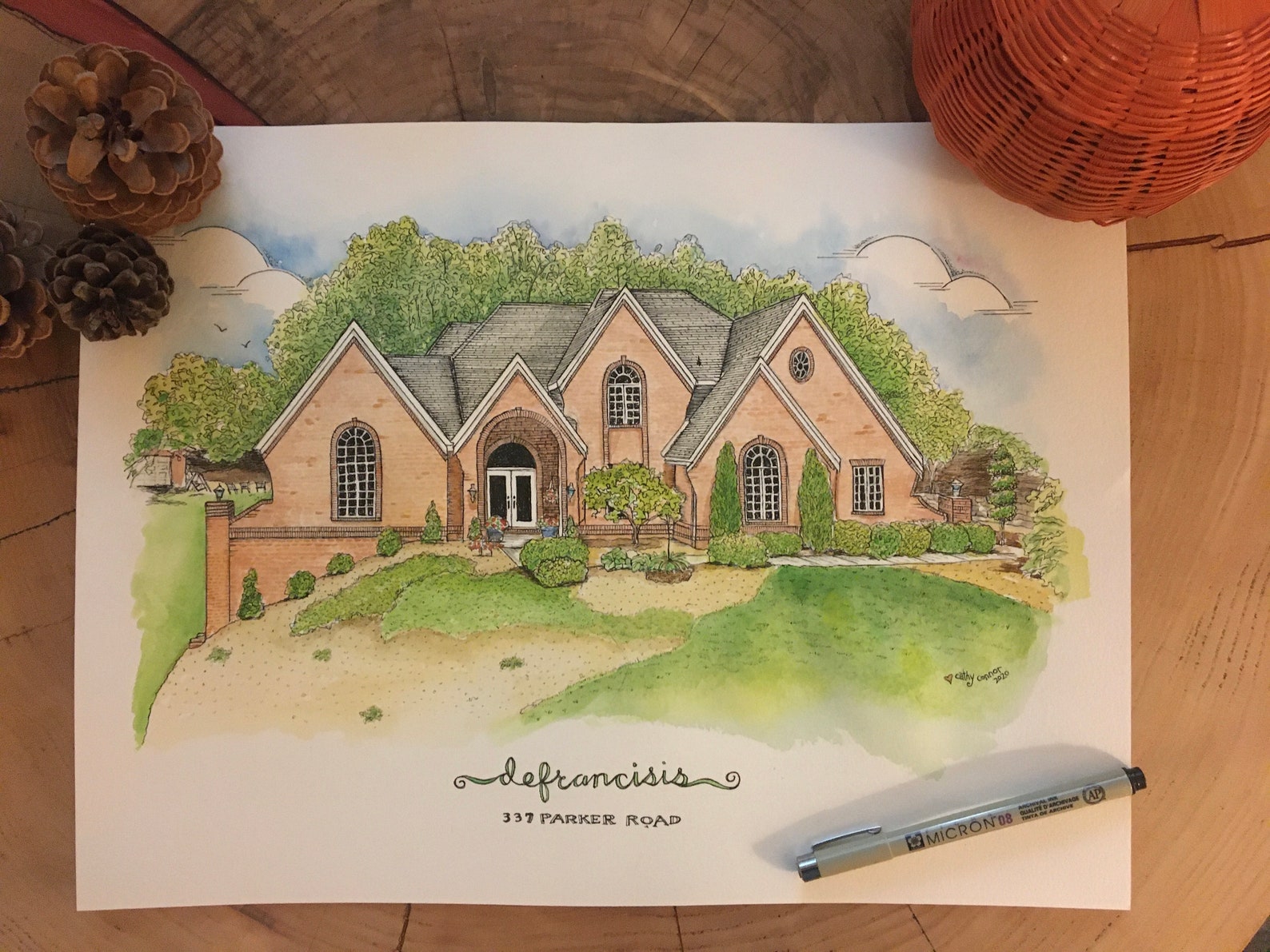 Personalized Watercolor House Portrait Hand-painted Home - Etsy