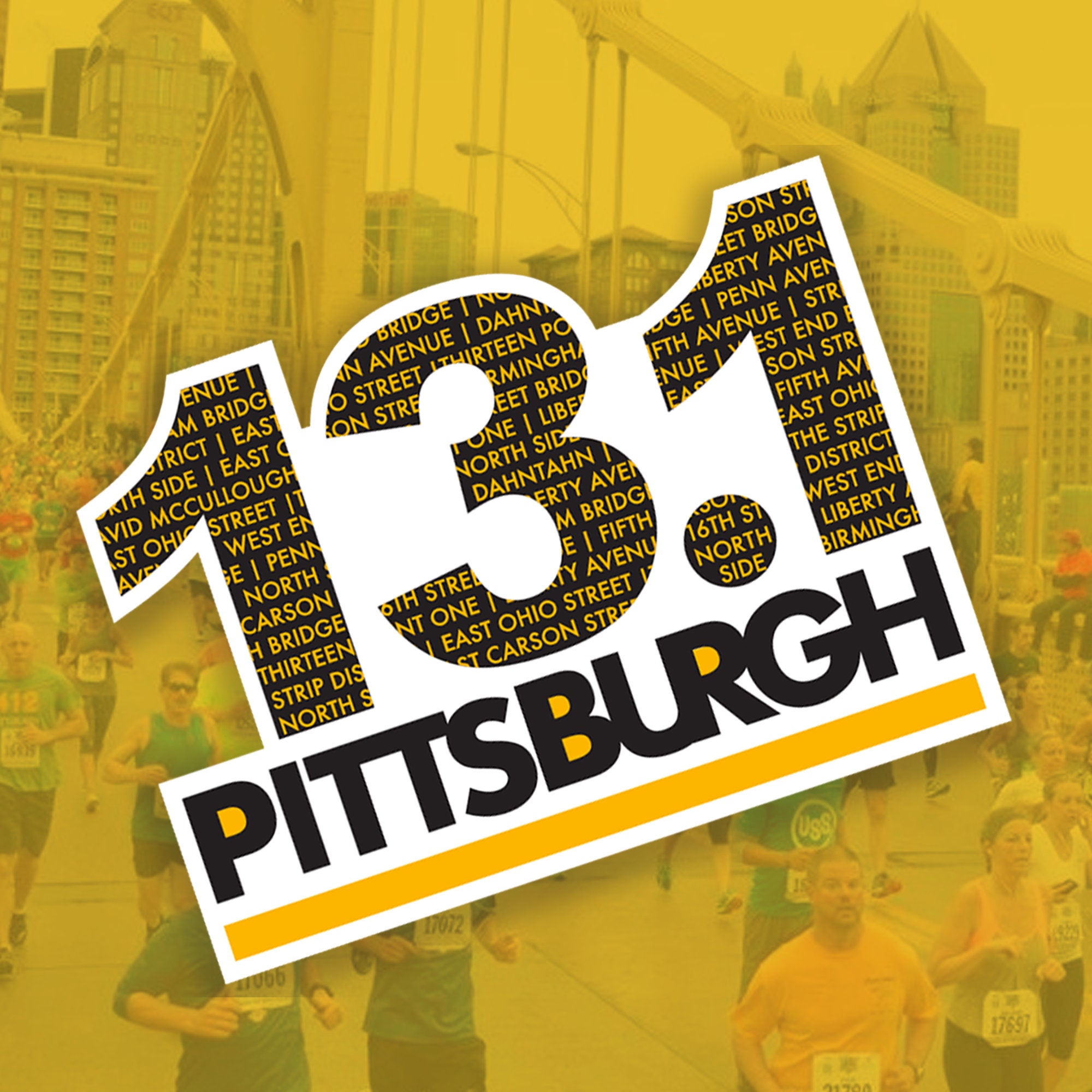 Pittsburgh Half Marathon Sticker, Half Marathon, Holographic, Steel ...