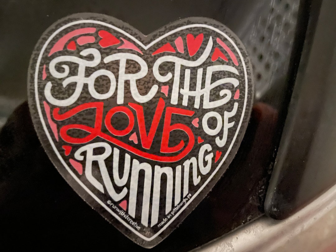Running Sticker, for the Love of Running Sticker, Running Sticker ...