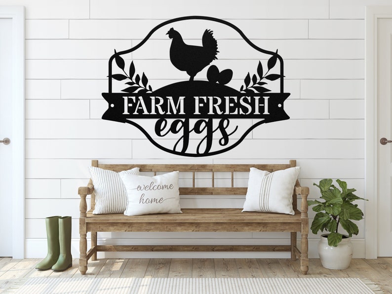 Farm Fresh Eggs Sign Chicken Sign Hen House Sign Our Little - Etsy